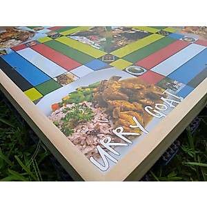 Jamaican Ludo Food Edition (Ludi/Ludy/Loodi) | 24in x 24in Board Game | Family Game Night Activity | Fun Easy Multi-Player Entertainment