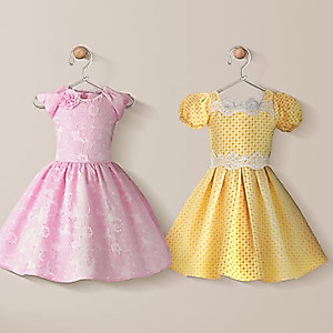 50pcs Mini Doll Clothes Hangers Mini Clothes Hanger Metal Doll Hangers for Dress Closet Doll House Accessories