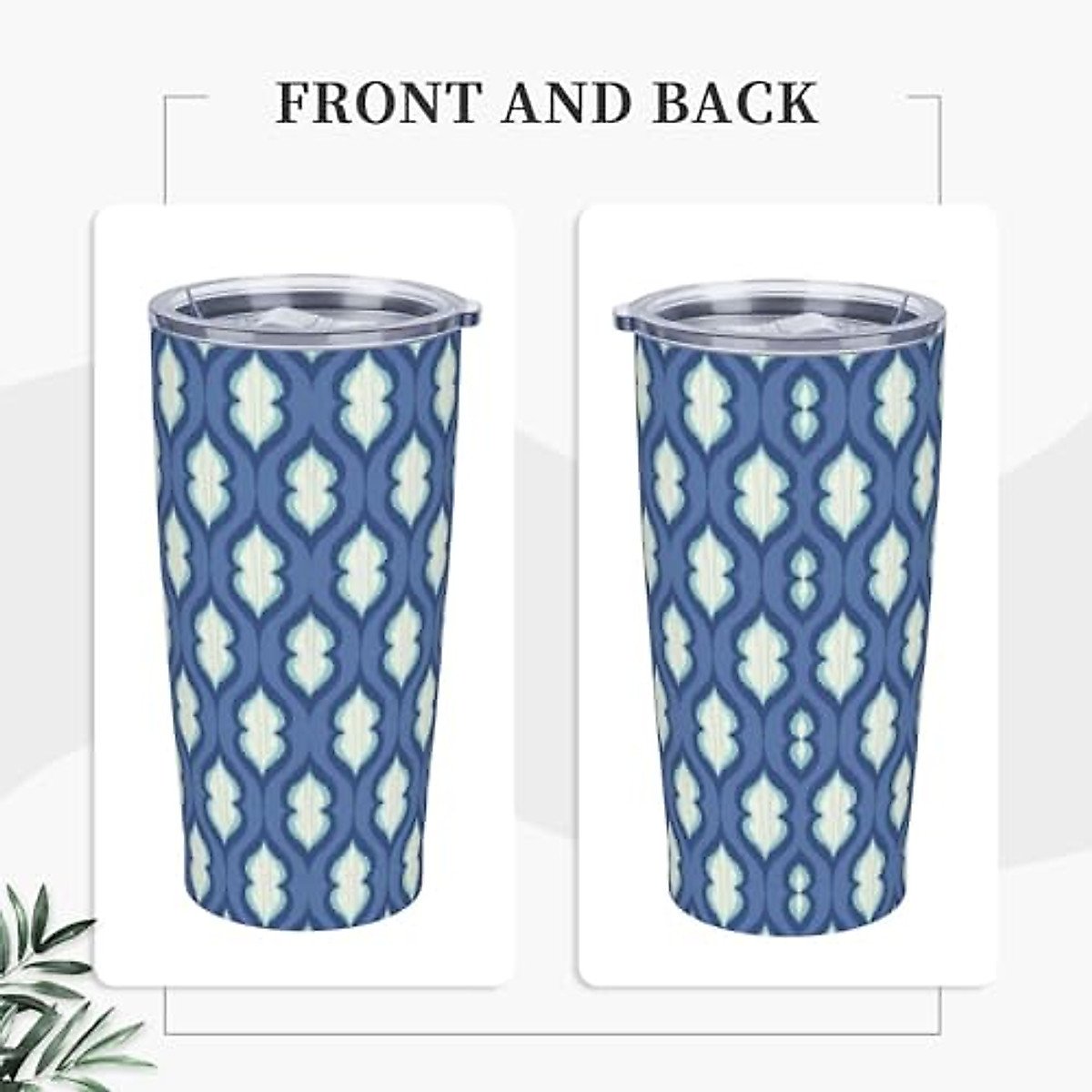 Yaxongx 20oz Tumbler Unique Geometric Double Wall Vacuum Insulated Coffee Mug with Lid and Metal Straw Brush Reusable Stainless Steel Water Bottle Travel Cup Gifts for Car Ice Drinks Hot Beverage