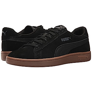 PUMA Men's SMASH V2 Sneaker, Puma Black-Puma Black, 12