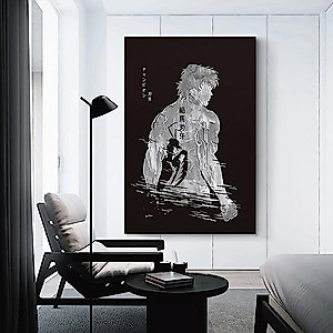 Hanma Baki Poster Poster Decorative Painting Canvas Wall Art Living Room Posters Bedroom Painting 12x18inch(30x45cm)