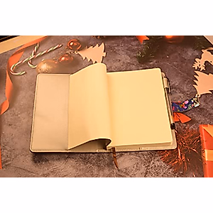 JunShop Digital Password Journal with Lock Retro Privacy Diary with Combination Lock Leather Binder Notebook Locking Journal Diary(Blue)