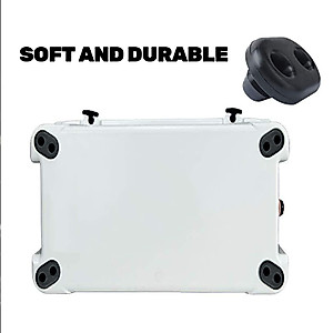 XiyaxiVici 2 PCS Cooler Feet Replacement Non-Slip Non-Scratch Rubber Feet for Coolers Models 45qt 65qt 110qt 145qt, Thickened and Enlarged Soft Rubber Feet Outdoor Camping Protection Black