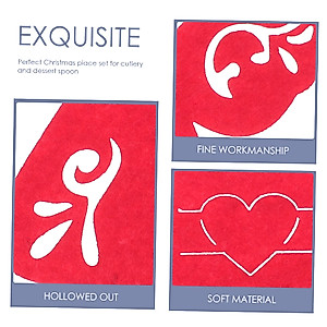 BESTOYARD 8pcs Cutlery Bag Silverware Storage Cover Baby Shower Decoration Silverware Sleeves Utensil Holder Decorative Silverware Holder Silverware Bags Desktop Non-woven Fabric Cutlery Set