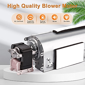 Adviace BKT BK Blower Fan Kit for Desa Tech, FMI, Vanguard, Vexar & Astria Fireplaces, GA3650 GA3700 GA3750 GA3650T GA3700T GA3750A Fireplace Blower Kit for Comfort Flame & Comfort Glow Fireplaces