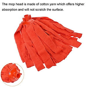 MECCANIXITY Microfiber Cloth Mop Heads Replacement 31cm Length for Wet/Dry Mop Floor Cleaning Pads, Red