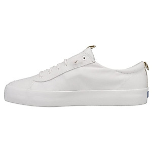 Keds Kickback Canvas Slip on, Sneaker Womens, White, 9.5 Medium