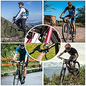 OAMCE Complete Bike Brakes Set - Universal Front and Rear Brakes with Cables and Levers, Including Multi-Tool Wrenches (Black)