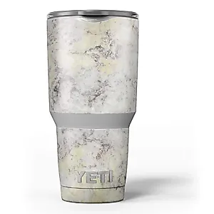 Design Skinz Marble Surface V2 - Skin Decal Vinyl Wrap Kit Compatible with The Yeti Rambler Cooler Tumbler Cups