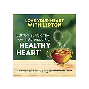 Lipton Tea Bags | Lipton Tea Bags For A Naturally Smooth Taste Black Tea Iced or Hot Tea That Can Help Support a Healthy Heart 100 COUNT tea bags | SameDay Shippers Offers Free Pen and Comes With