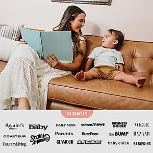 Lucy Darling Baby Memory Book, Luxury Baby First Year Book & Photo Album for Baby Boy/Girl, Keepsake Baby Books & Journals, Gender Neutral Memories & Milestone Book, Pregnancy Gift - Celestial Skies