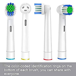 Replacement Toothbrush Heads Compatible with Oral-B Braun, 20 Pcs Professional Electric Toothbrush Heads Brush Heads for Oral B Replacement Heads Refill Pro 500/1000/1500/3000/3757/5000/7000/7500/8000