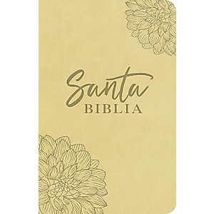 Santa Biblia NTV, Edición ágape, Flor (SentiPiel, Beige) (Spanish Edition)
