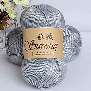 2 Set 1 Roll 100g Crochet Yarn Strong Warmth Multiple Colour Hand Knitting Thick Wool Thread Cotton Yarn for Gift Yarn Balls
