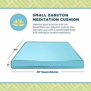 Bean Products Zabuton Meditation Cushion, Small, Natural - 10oz Cotton