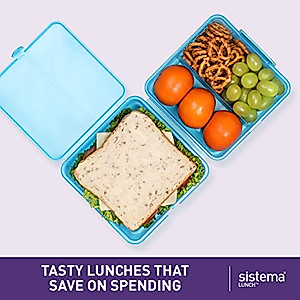 Sistema Lunch Cube, Assorted Colors, 1.4 Liter