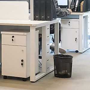 Nicesh 2.6 Gallon Diaper Trash Bags, 250 Counts, Black