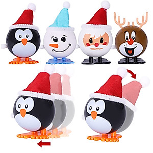 Max Fun 12pcs Christmas Wind Up Stocking Stuffers Toys Assortment for Christmas Party Favors Goody Bag Filler (Christmas Wind up Toys)
