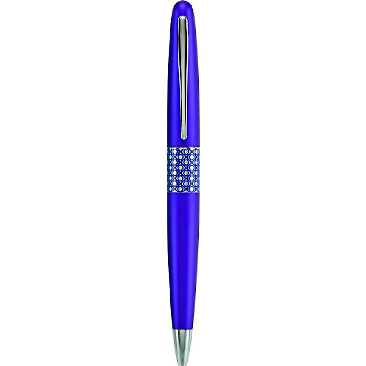PILOT MR Retro Pop Collection Ballpoint Pen in Gift Box, Purple Barrel with Elipse Accent, Medium Point Stainless Steel Nib, Refillable Black Ink (91424)