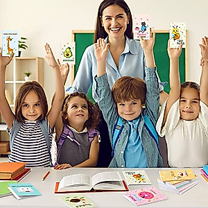 Pajean 20 Pcs Mini Notebooks Journal Notebook with Pun Motivational Notepads for Kids Reward Travel Present Supplies Inspirational Small Pocket Notepad School Office Home Gift