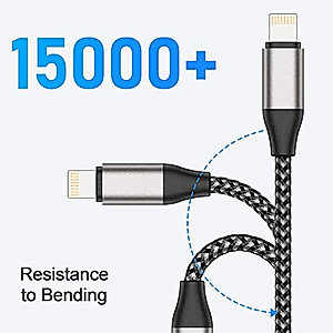 SUPVOL iPhone USB C to Lightning Cable, 2 Pack 10ft MFi 20W iPhone Fast Charger Nylon Braided Extra Long Cord Compatible with iPhone 14/13/12/12 Pro Max/12 Pro/11/11 Pro/X/XS/XR/XS Max/8/8 Plus/SE