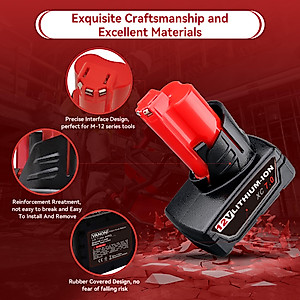 VANON 7.0Ah 12V Batteries Replacement for Milwaukee M-12 Battery Lithium Ion Compatible with Milwaukee 12 Volt 48-11-2401 48-11-2402 48-11-2460 48-59-2401 Cordless Power Tools 2Pack