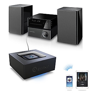 Esinkin Bluetooth Audio Adapter(Include AC to DC Power Adapter /3.5mm to RCA Audio Cable/USB to DC Charging Cord) + RCA to 3.5mm Adapter Audio Cable -5 Feet