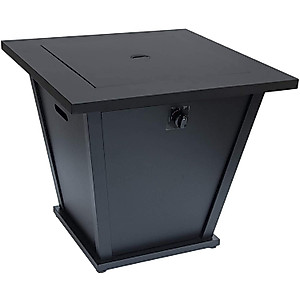 Bond Manufacturing 51843 28in Olivera Fire Table, Black