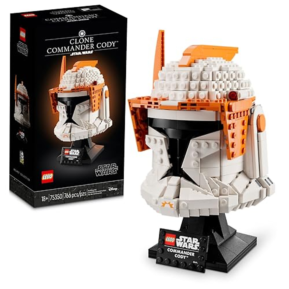 LEGO Star Wars Clone Commander Cody Helmet 75350 Collectible Building Set - Featuring Authentic Details, Office Decor Display Model for Adults, The Clone Wars Collection Memorabilia and Gift Idea