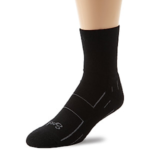 SockGuy, Men's Wool Socks - Small/Medium, Wooligan Black