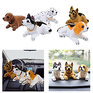 Ebow Dashboard Head Dogs Nodding Heads Car Dash Ornaments Puppy for Car Vehicle Decoration(Shepherd)