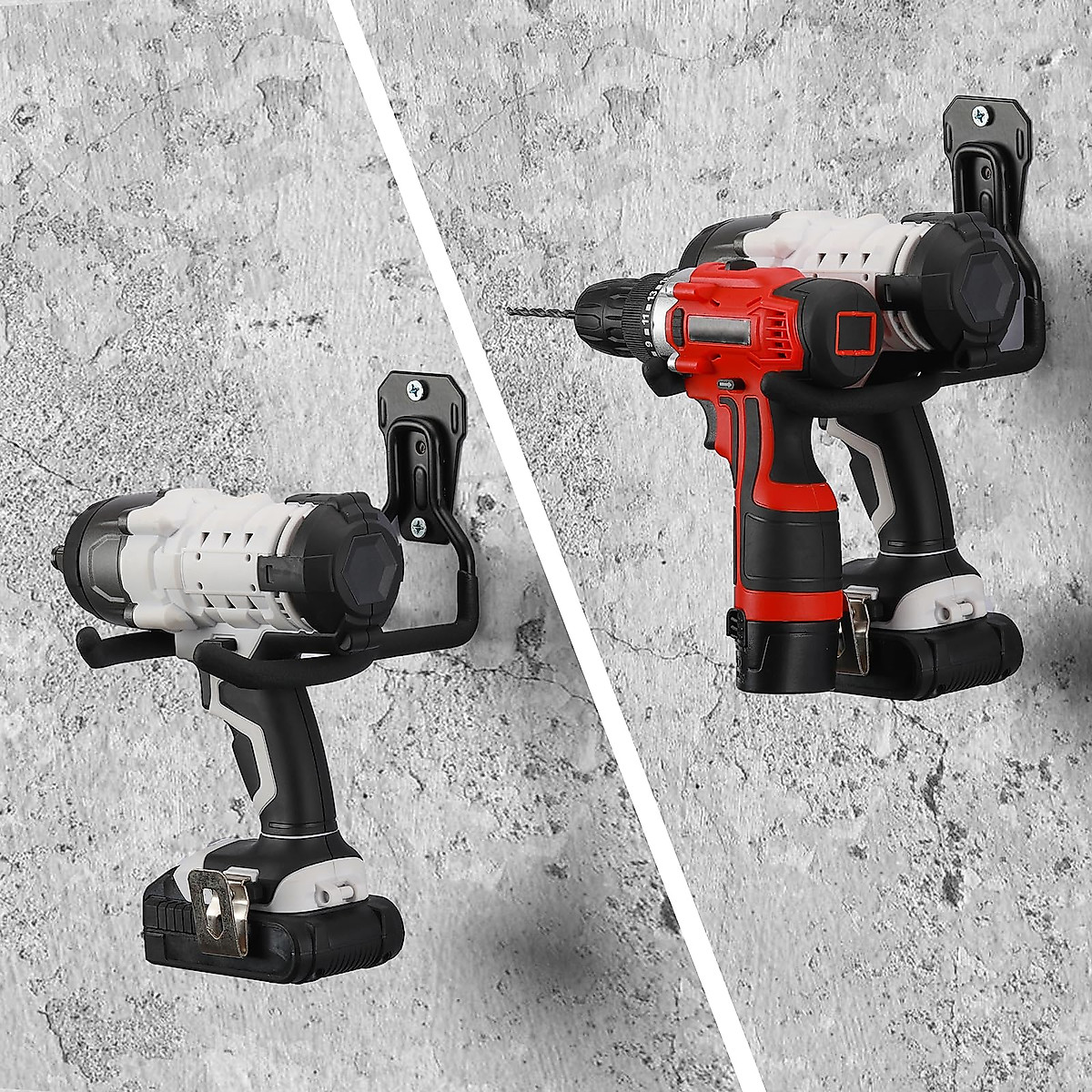 Mayouko 2PCS Garden Power Tool Hanger, Garage Wall Mount Hooks, Weedeater Rack, String Trimmer Hanger, Weedeater Hanger, Utility Hooks for Garage Tool Organizers and Storage, 2 Packs