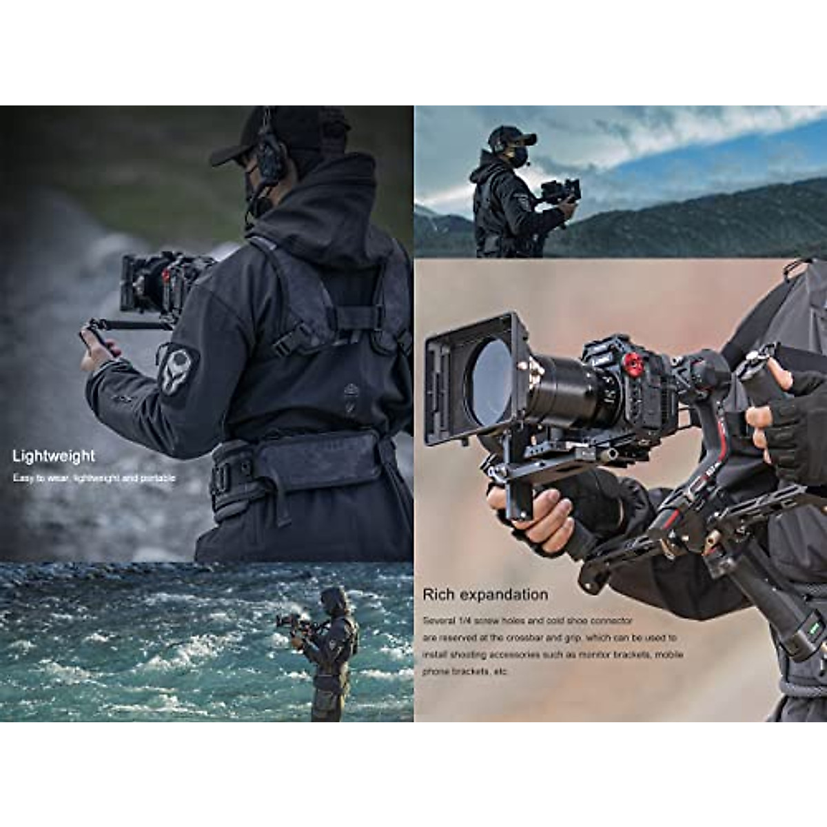 Tilta Lightweight Dual Handle Gimbal Support System | GSS-T04-DHB2