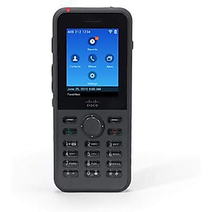 Cisco Unified Wireless IP Phone 8821 - Cordless Extension Handset - Bluetooth Interface - 2.4" Black CP-8821-K9 (Renewed)