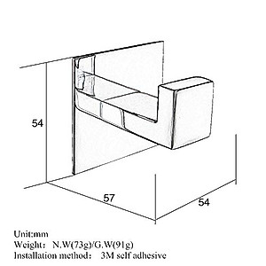 Celbon 2PC SUS304 Stainless Steel Bathroom Self Adhesive Towel Hook Hanger Chrome Finish Coat Hook Robe Hook Hanger Without Drilling Easy Installation…