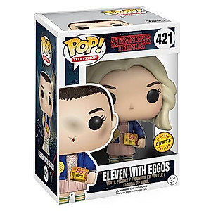 Funko POP Stranger Things Eleven with Eggos Vinyl Figure, Styles May Vary - with/Without Blonde Wig,Multicolor,Standard,13318