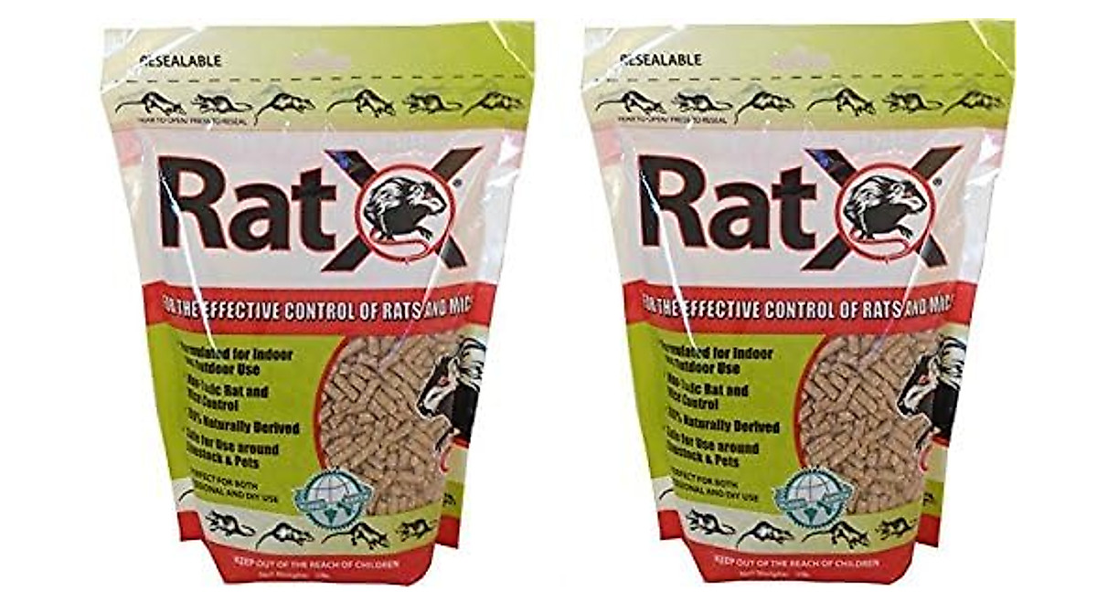 RatX All-Natural Non-Toxic Rat & Mouse Killer Pellets