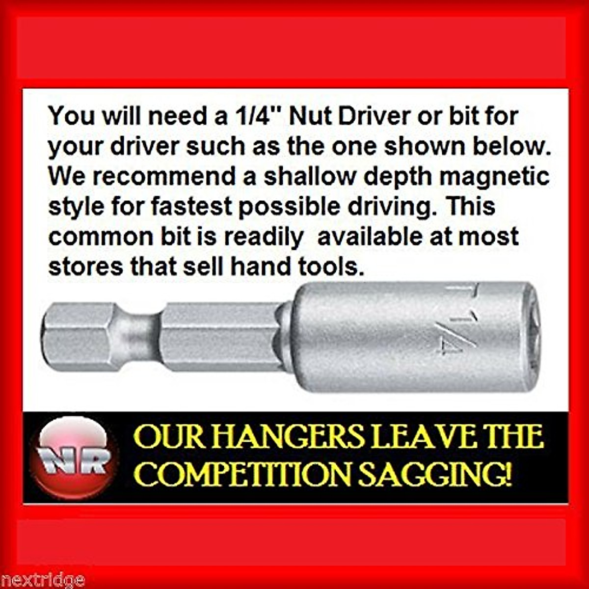 Quick Screw 6" inch Aluminum Hidden Rain Gutter Bracket Hook Clip Style Hangers with pre Inserted 3" Long ¼" hex Head self Drilling Screw (25 Per Package)