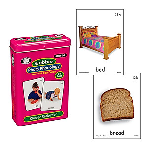 Super Duper Publications | Webber® Photo Phonology Cluster Reduction Minimal Pair Card Deck | Educational Learning Resource for Children