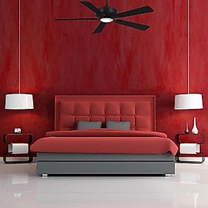 Minka-Aire F556L-CL Contractor Plus 52 Inch Ceiling Fan with Integrated 16W LED Light in Coal Finish