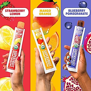 DeeBee's Organics SuperFruit Freezie Pops Variety Pack, No Added Sugars, No Artificial Flavors or Colors (Pack of 50)