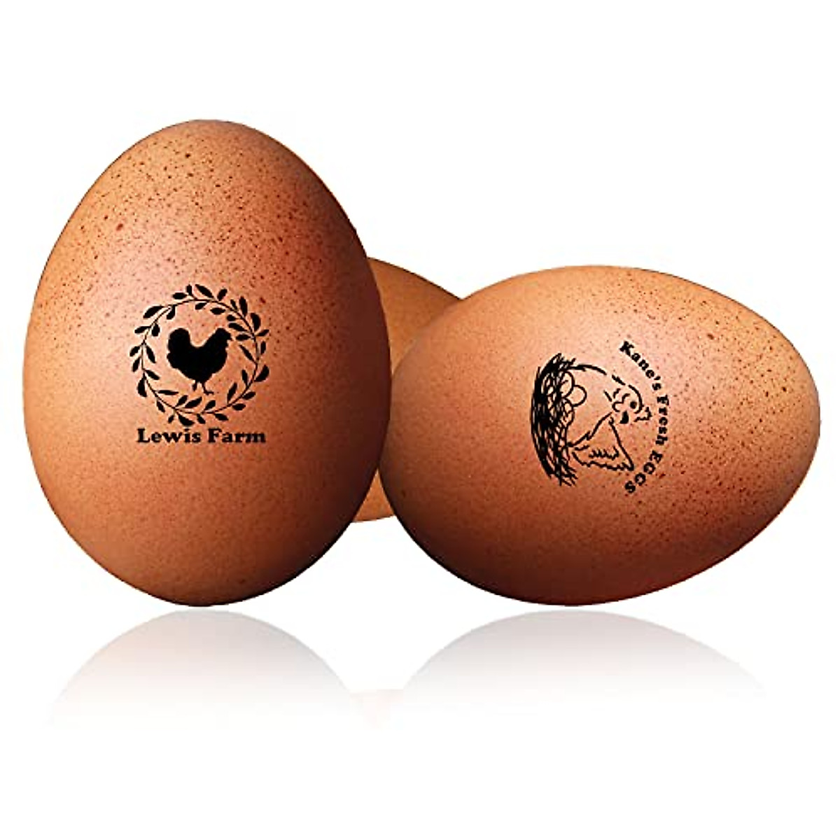 PrudoPex Egg Stamp for Fresh Eggs, Custom Egg Stamp, Customizable Farm Fresh Egg Stamp, Personalized Chicken Egg Satmp for Farm and Kitchen Creations (1)