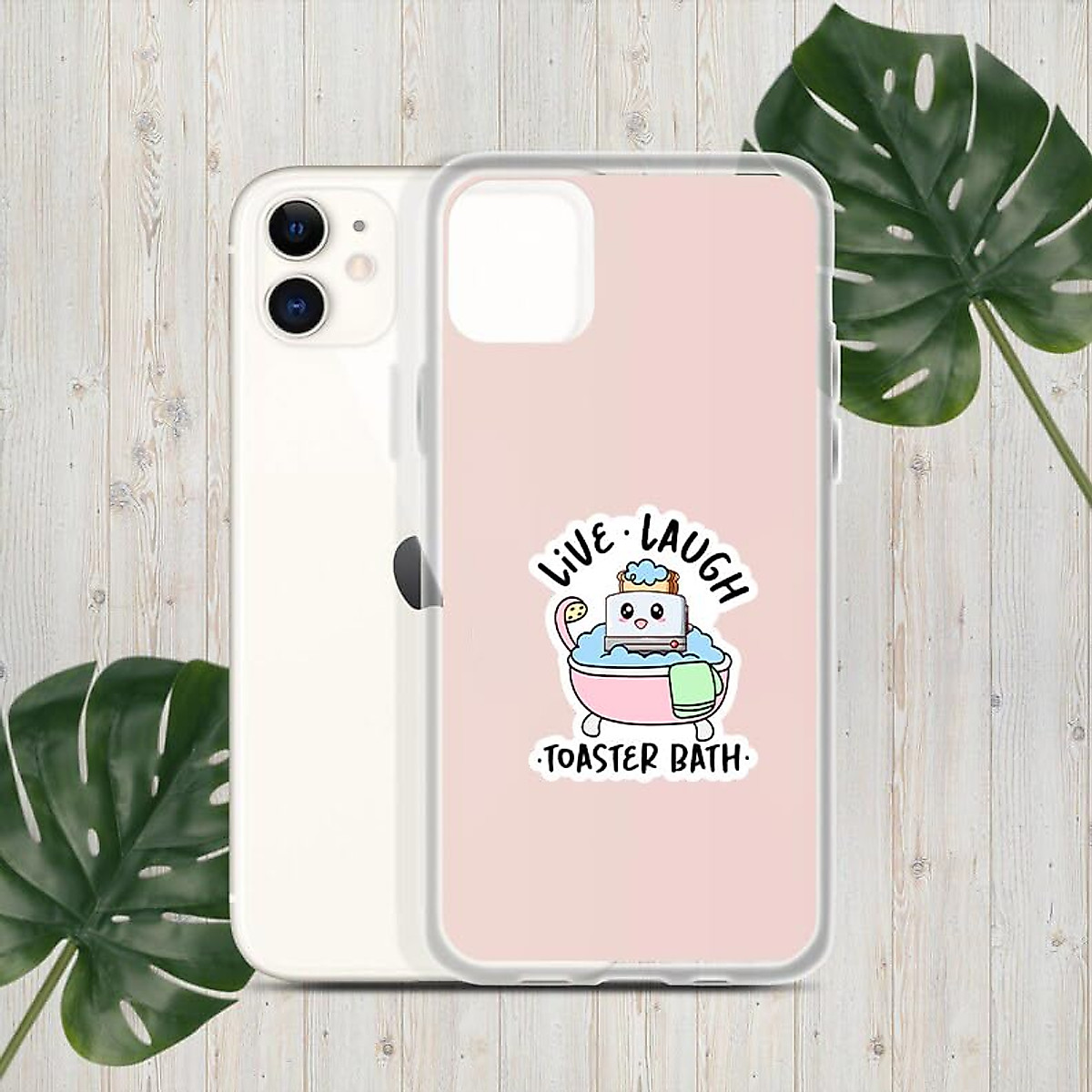 Miraki Live Laugh Toaster Bath Sticker, Mental Health Sticker, Cute Bread Sticker, Motivational Sticker, Water Assitant Die-Cut Vinyl Funny Decals for Laptop, Phone, Water Bottles, Kindle Sticker