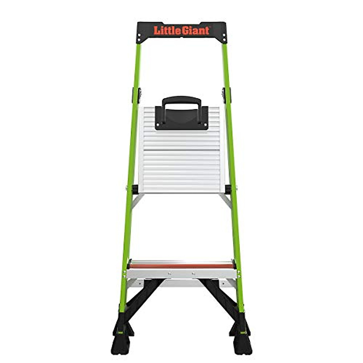 Little Giant Ladders, MightyLite, M4, 4 ft Stepladder, Ground Cue, Fiberglass, Type IAA, 375 lbs weight rating, Green, (15384-001)