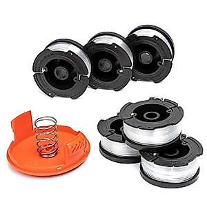 X Home AF-100 Weed Eater String Compatible with Black Decker String Trimmers, 6 Spools & 1 Cap