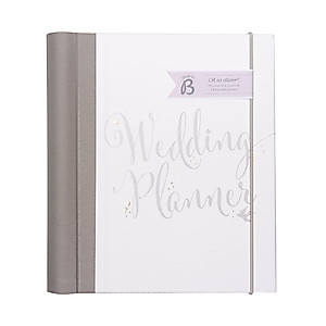 Busy B 4443 Bride to B Script Wedding Planner - perfect engagement gift with checklists, pockets and an undated planning countdown.