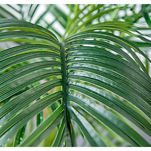 HAIHONG 4.5FT Artificial Palm Tree,Faux Areca Palm Plant with Real Touch Leaves and Adjustable Branches,Fake Tropical Palm Tree for Home Office Indoor Outdoor Modern Decoration