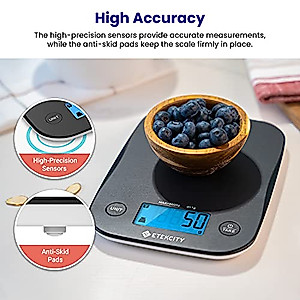 Etekcity Food Kitchen Scale, Digital Mechanical Weighing Scale, Grams and Oz for Weight Loss,Cooking, and Baking, Black