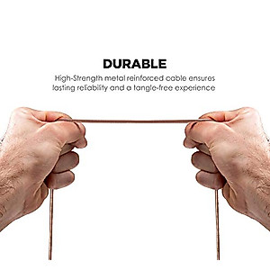 GALVANOX (2 Pack) Pet Proof iPhone Charger - Braided Metal Lightning to USB-C Charging Cables [Apple MFi Certified] Ultra Durable ChewProof Cord (4 Ft.) Compatible with iPhone and iPad