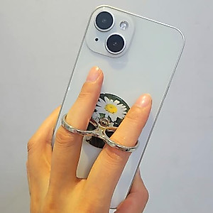 Ycciksld 3 Kinds Finger Ring Holder for Cell Phone Grip(Flower)